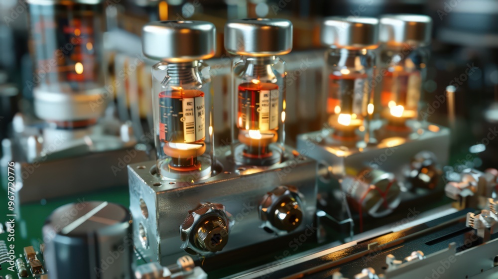 Cross-section of a transistor circuit, showing the NPN or PNP ...