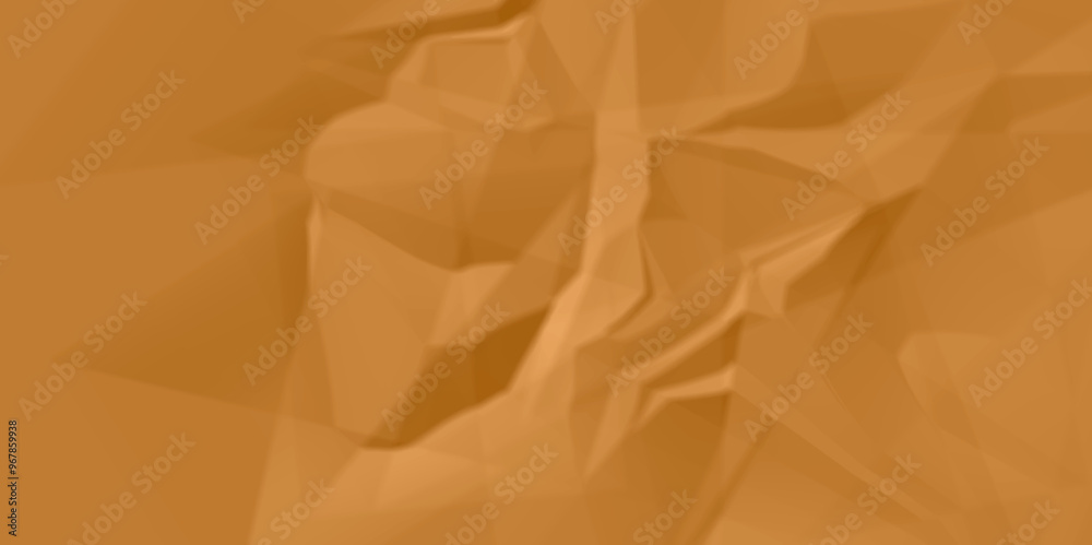 Abstract brown crumpled paper texture background. white fabric crushed ...