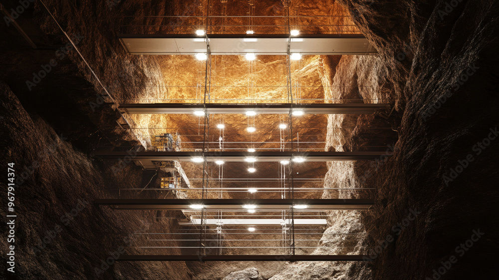 Innovative Underground Vertical Farm with Multi-Layered Hydroponic ...