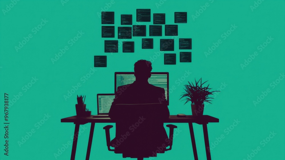 A computer screen displaying endless tabs and notifications with a ...