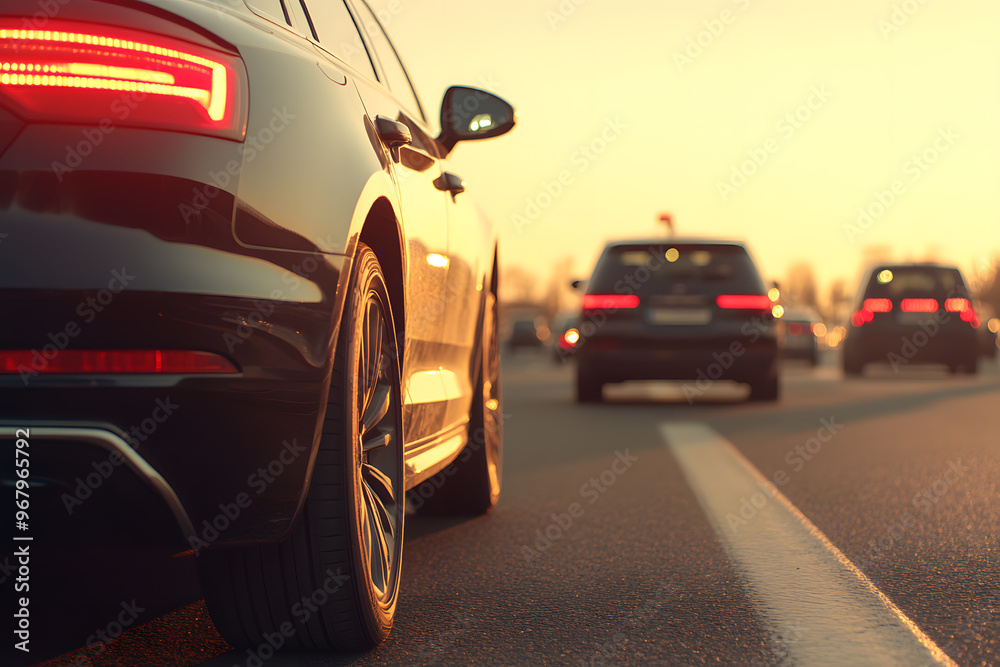 Police Patrol Cars Conducting a Routine Traffic Stop | Law Enforcement ...
