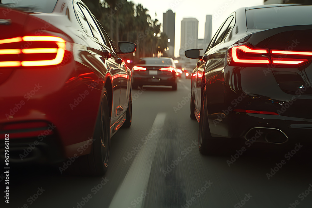 Police Patrol Cars Conducting a Routine Traffic Stop | Law Enforcement ...