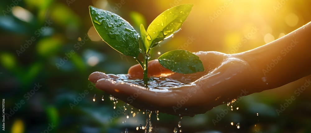 photography concept showcasing clean water initiatives that support the ...