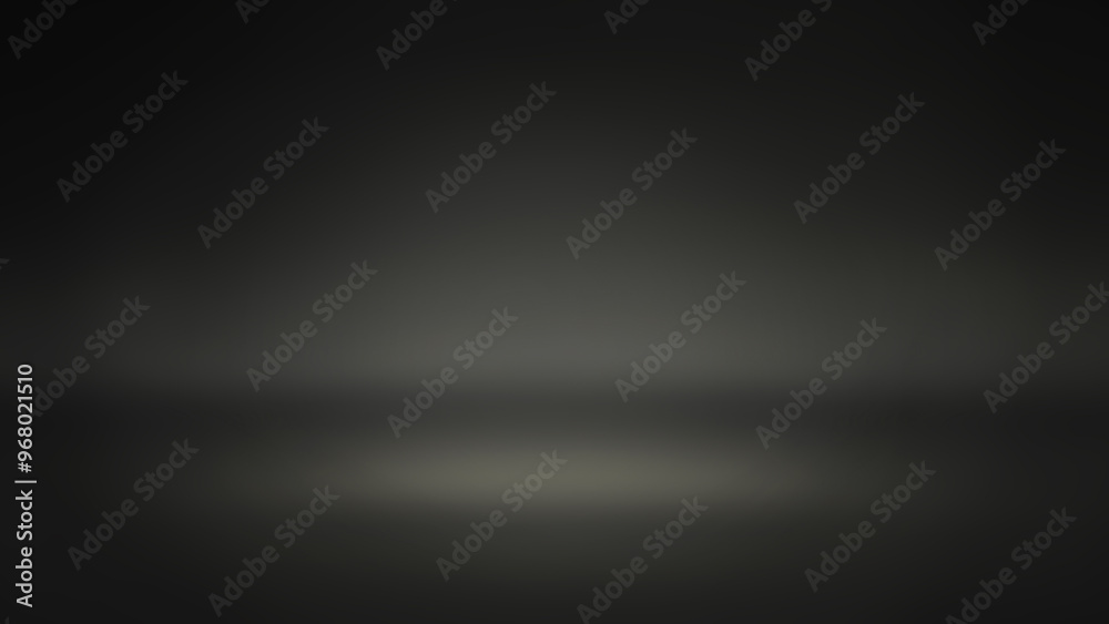 Dark studio background for products, logos or intros. A basic 3D render ...