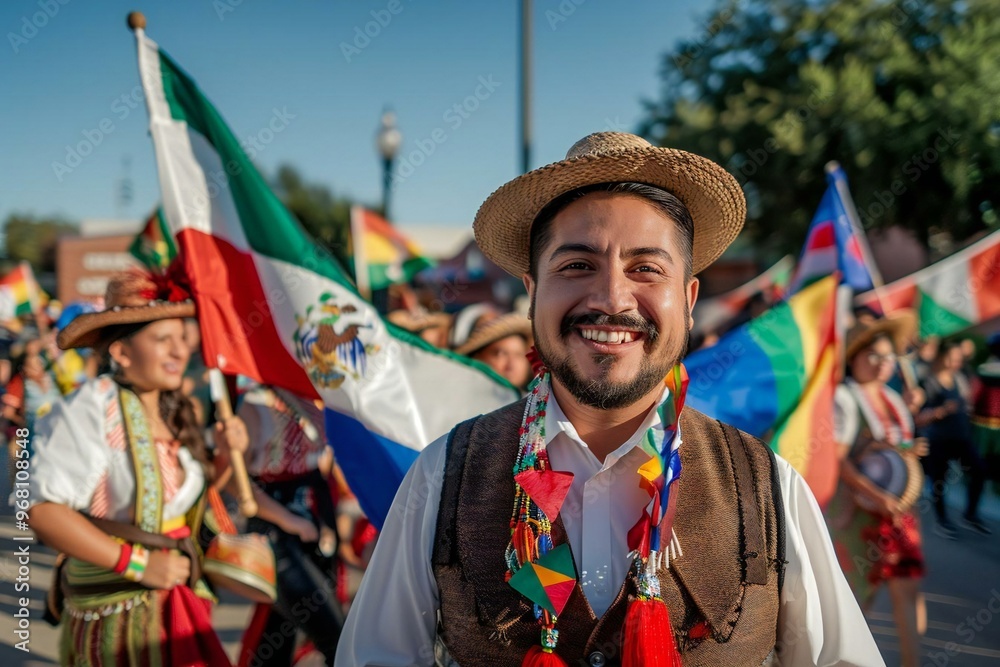 Foto de group photo of people of Hispanic descent wearing traditional ...