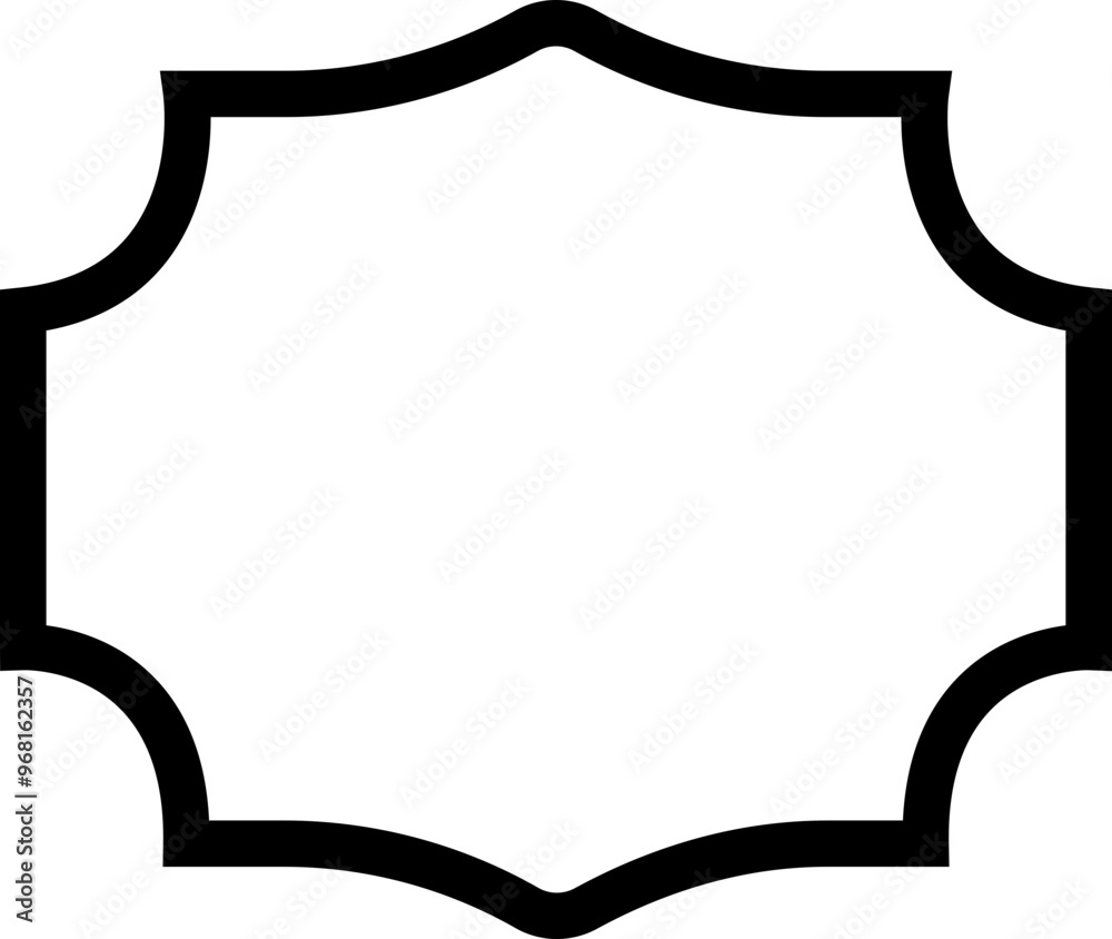 Frame or borders icon in line. Vector for apps or web isolated on ...