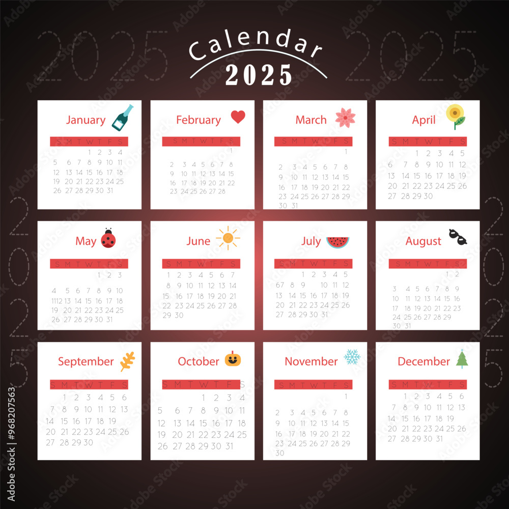 Happy new year 2025 design,2025 new year celebration concept . Vector ...