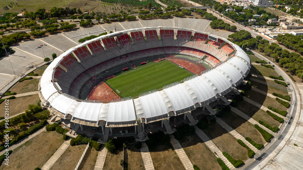 Bari, Italy - September, 2024: Aerial view of the San Nicola stadium ...