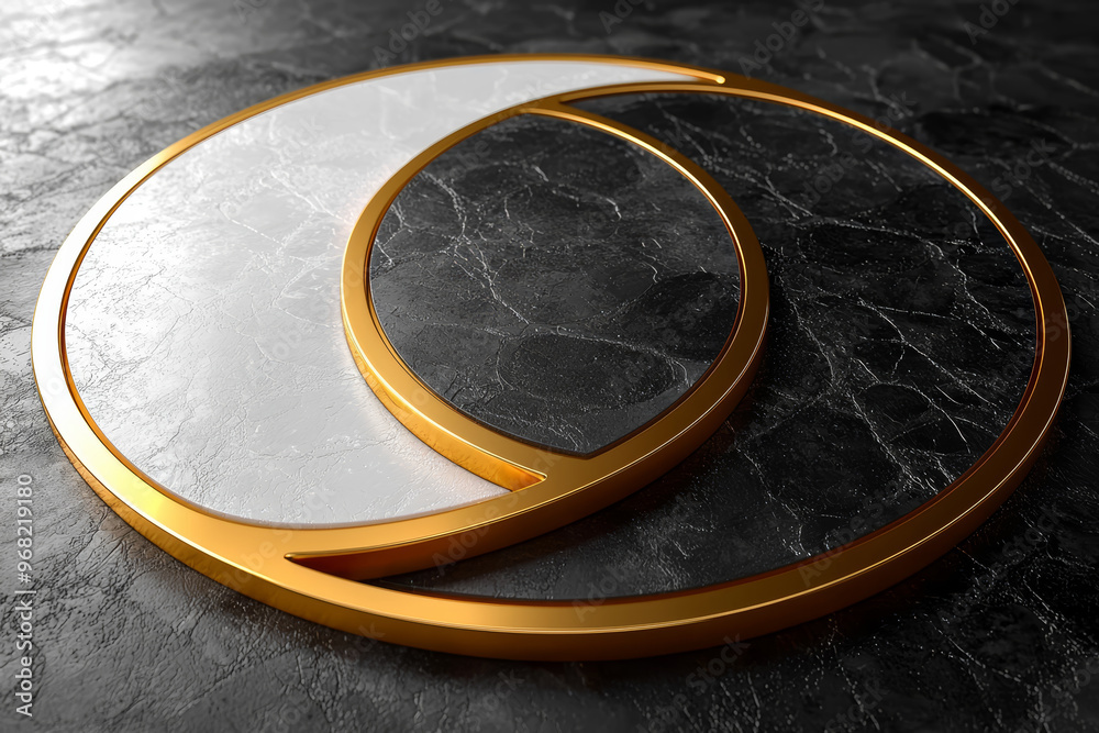 A diagram showing the intersection of two circles with overlapping ...