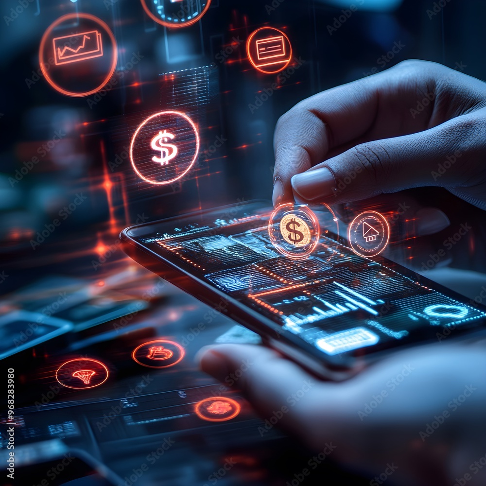 Cutting-edge mobile banking enhanced by innovative digital financial ...