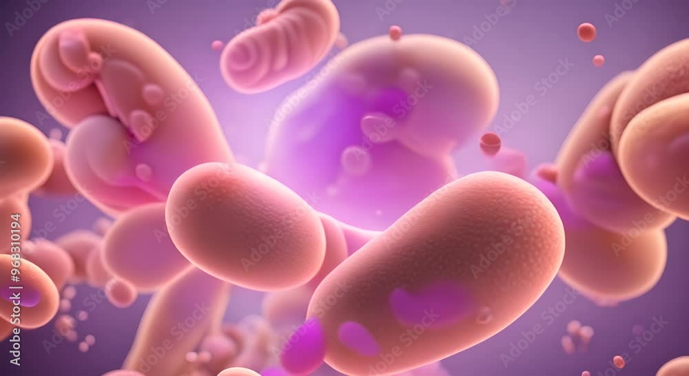 Micro bacterial Bacteria Colony Microbiome and Bacteria inside ...