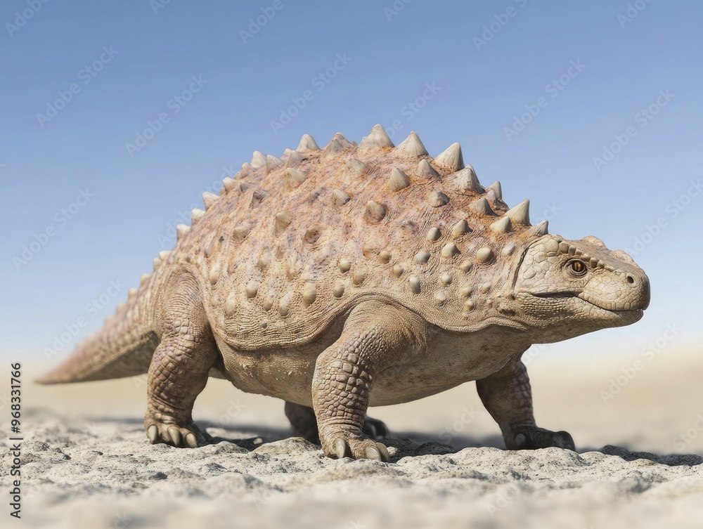 Armored Tarchia Dinosaur Displaying Its Impressive Defense Mechanisms ...
