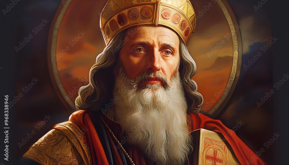 St. Gregory the great , oil painting , Painting of St. Gregory the ...