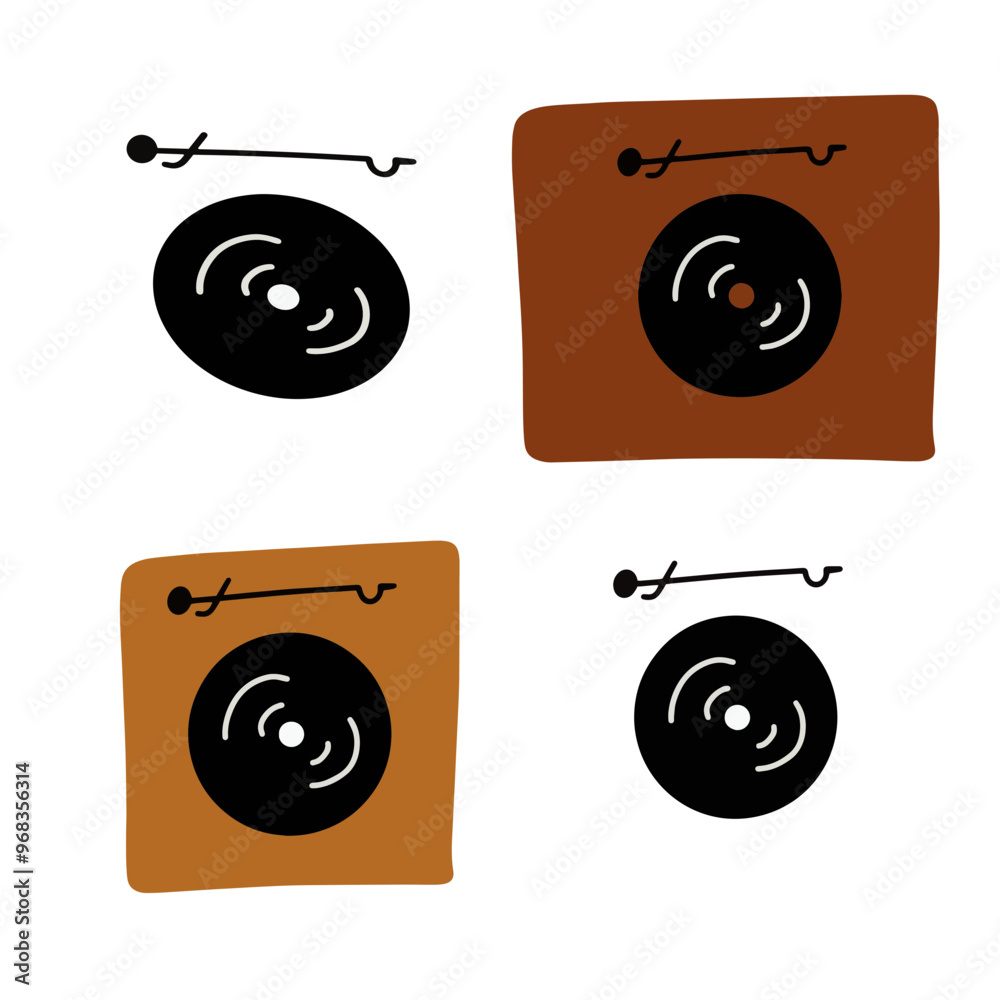 Music Player Vectors | Nostalgia | Music Disc | Various Expressions ...