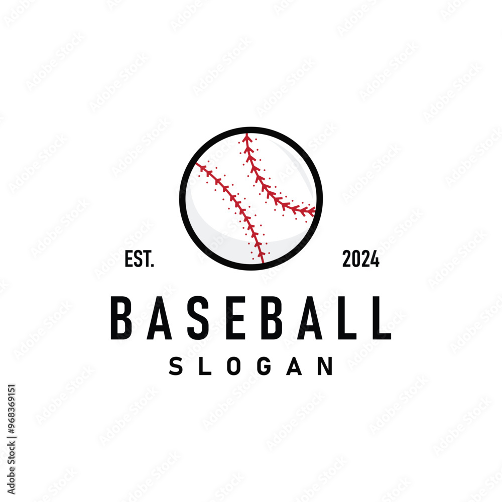 sport of baseball with simple concept baseball logo silhouette design ...