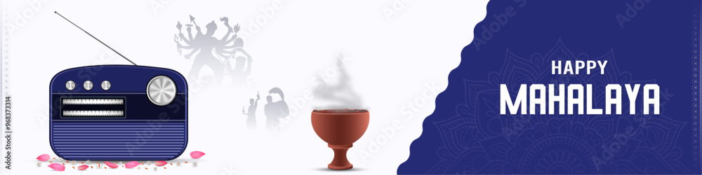 Mahalaya, Card Design Social Media Poster. Durga Puja Celebration ...