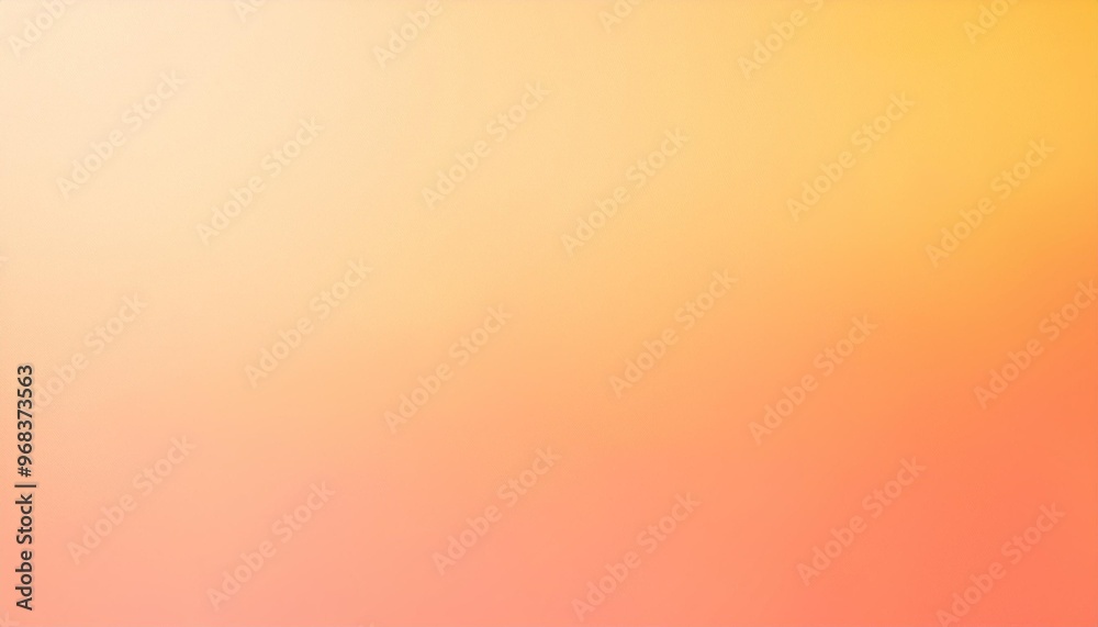 subtle gradient transition from pale yellow to soft coral creating a ...