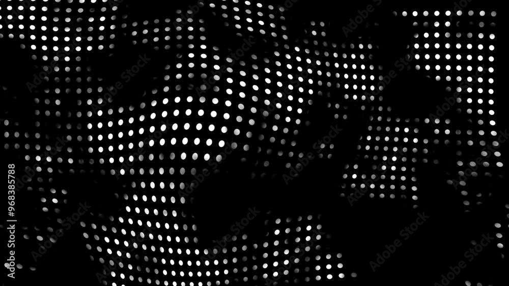 halftone dots technology background loop animation, retro texture abstract motion backdrop Stock ...