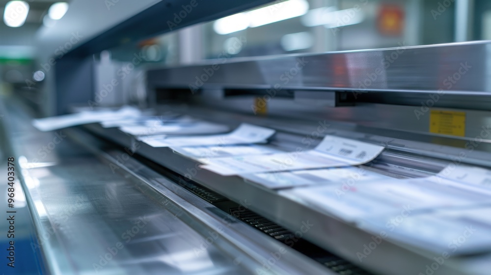 Cheque Processing Machine: Used to scan and process checks, this ...