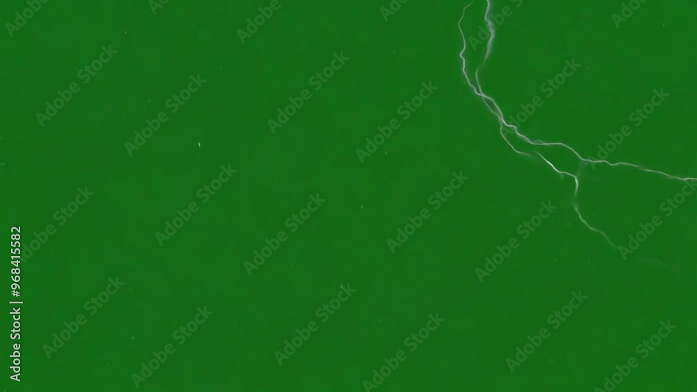 Electric Lightning Bolt Green Screen: A dynamic and powerful lightning ...