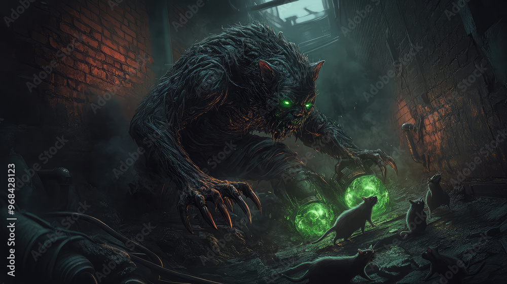 An infected creature with massive claws and a disfigured face lurking ...