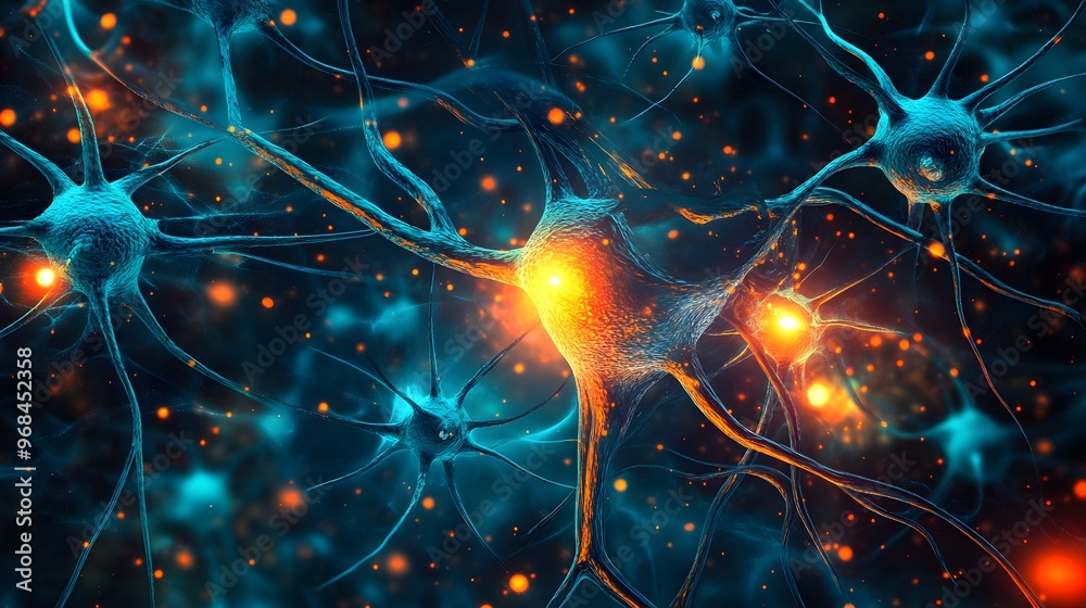 1. Detailed diagram of the human nervous system with highlighted ...