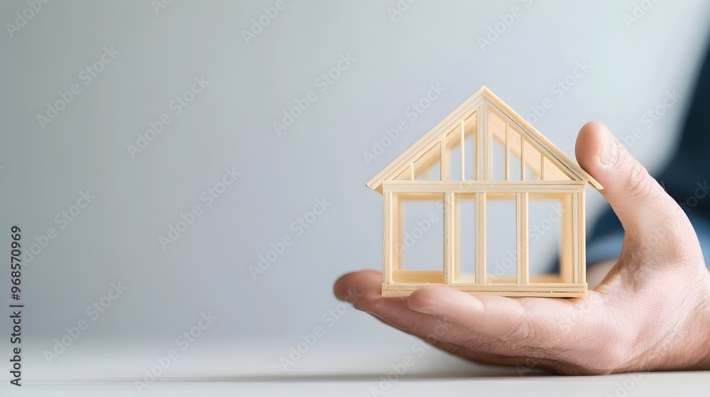 Master Craftsmans Touch Builders Hand Showcases Intricate House Model ...