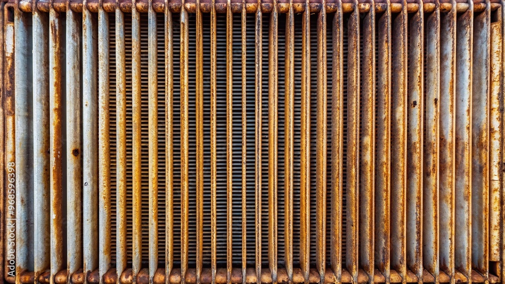 Radiator grill with a rusty and worn texture portraying the need for ...