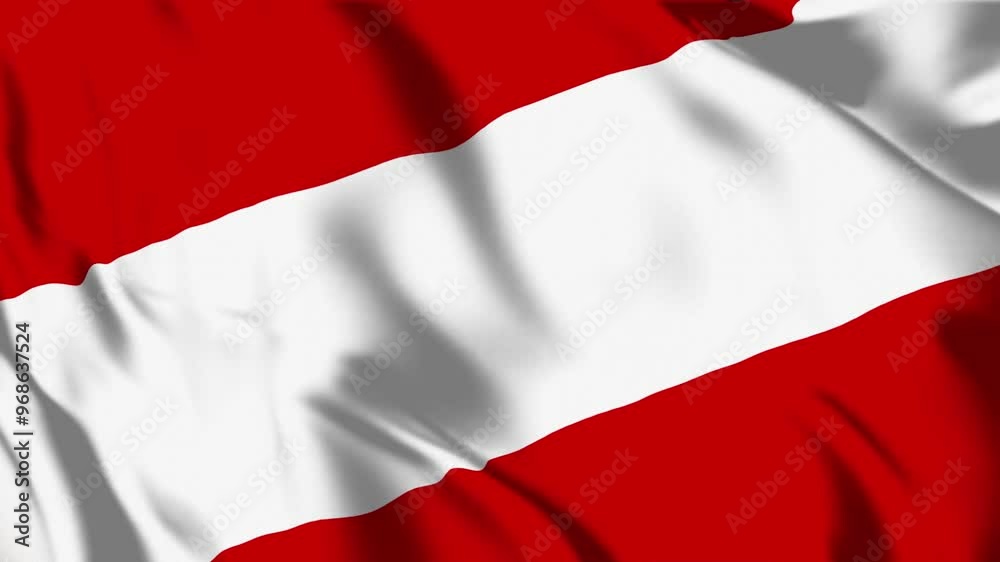 Waving Austria Flag, Austrian Flags, Realistic Austrian Flag Waving ...