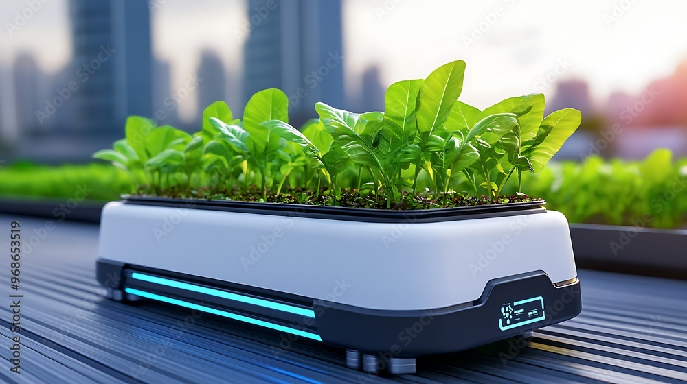 Robotic urban farming initiative creating automated community gardens ...