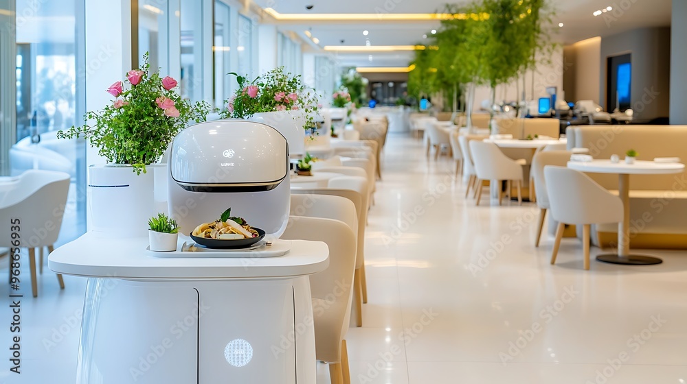Fully automated restaurant using autonomous robots to prepare and serve ...