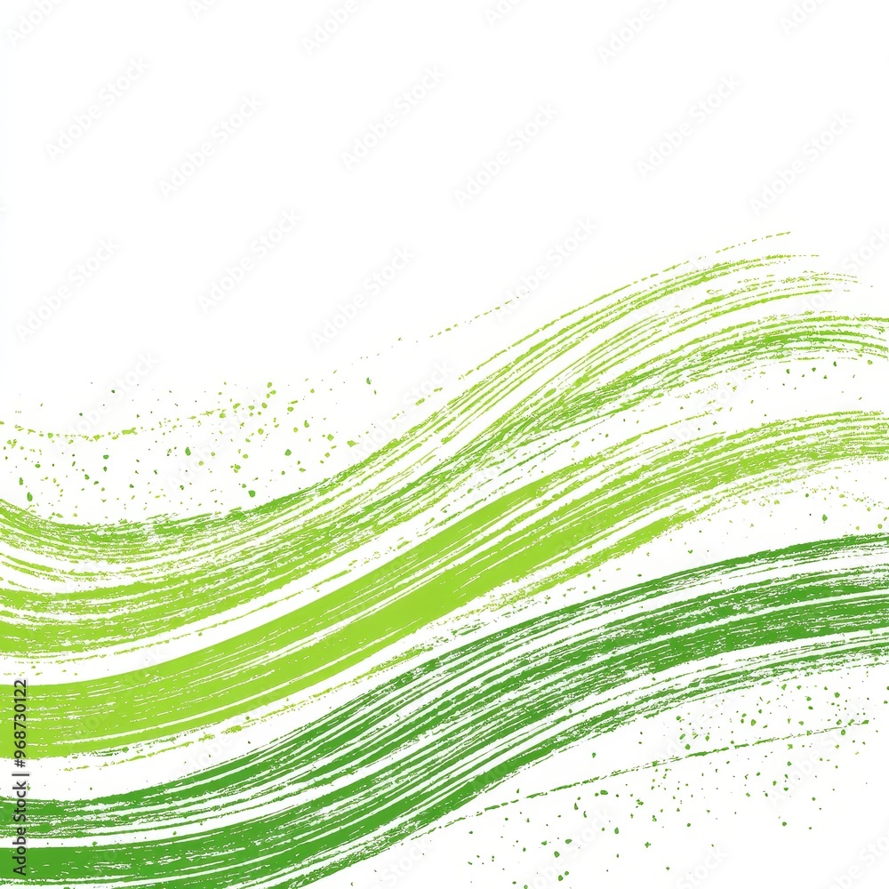 Stunning Single green hand drawn Lines with Vector Style White ...
