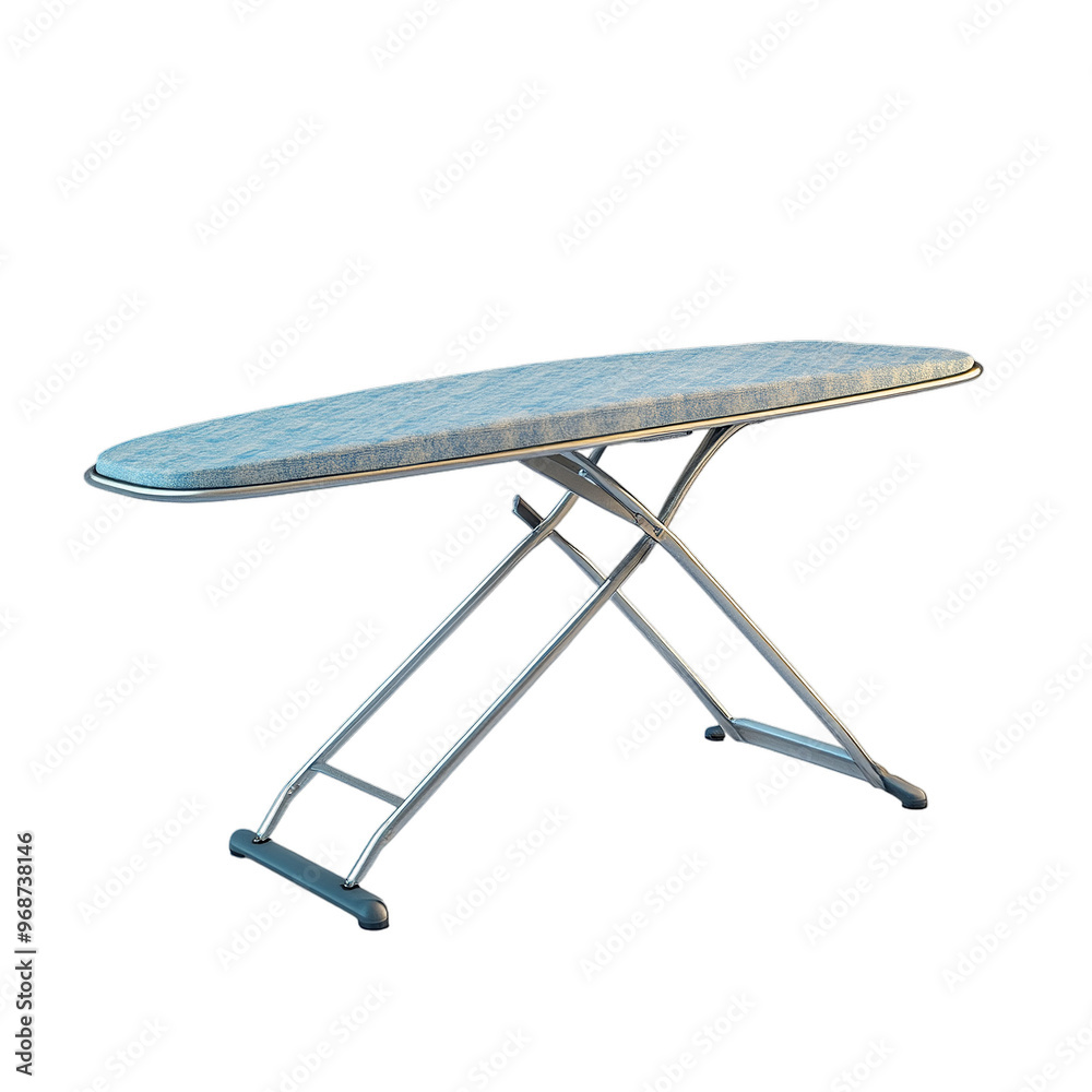 Iron and Ironing Board For ironing clothes. 3D Rendering Style ...