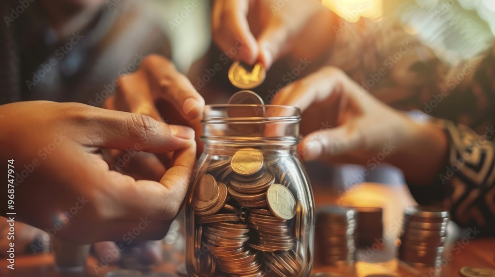 community savings groups, a group of people pooling their money into a ...