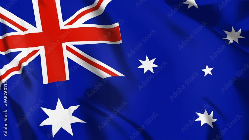 Animation Australia Flag, HD High Resolution Waving Australia Flag ...