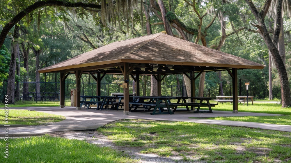 Pavilions: Covered open spaces equipped with picnic tables. Suitable ...