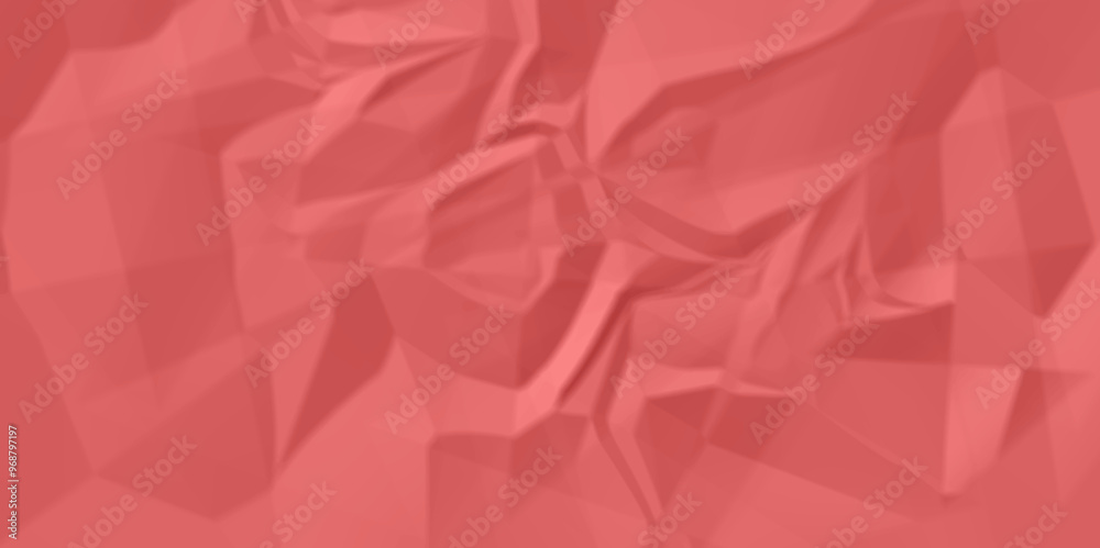Abstract maroon crumpled paper texture background. white fabric crushed ...