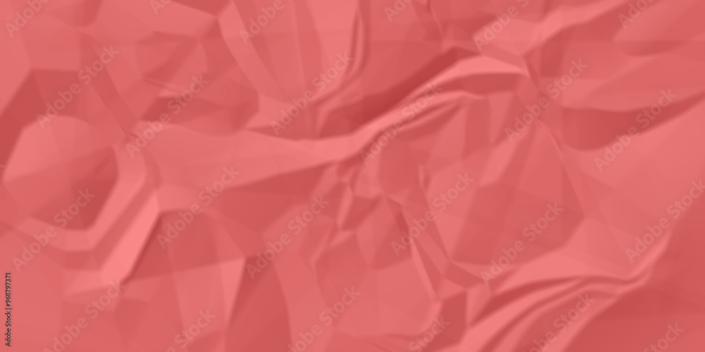Abstract maroon crumpled paper texture background. white fabric crushed ...