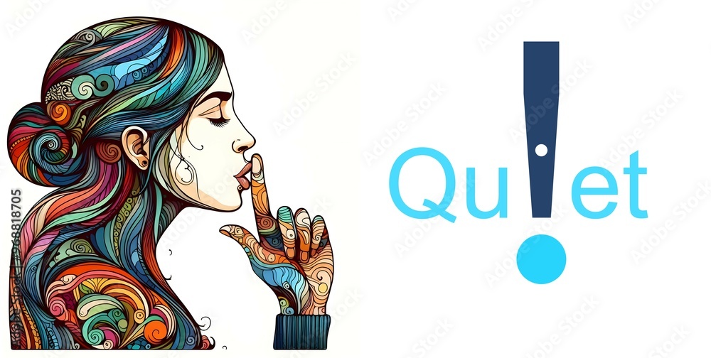 7940 by 4000 pixels illustration of colorful side profile character ...