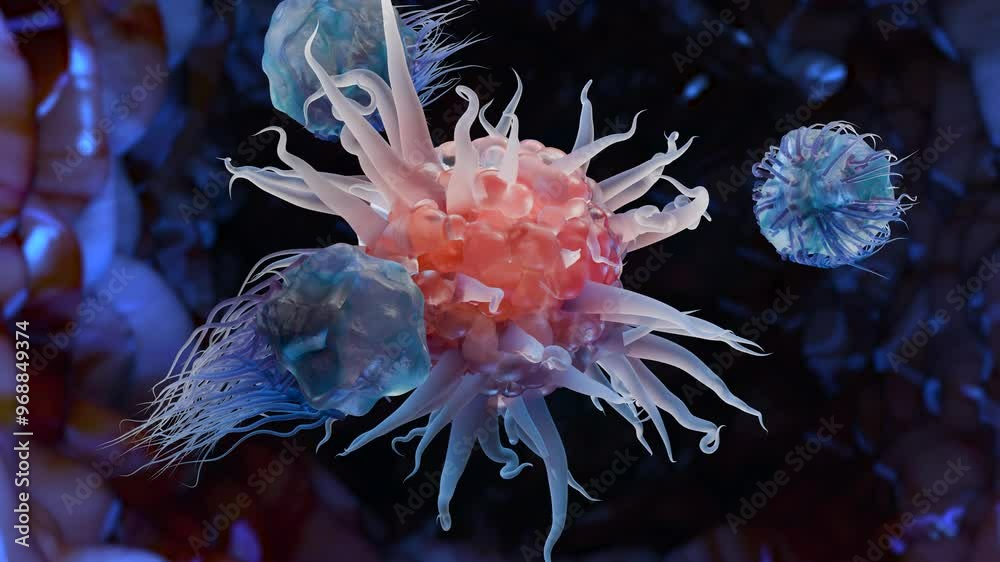 body immune response viral infection by releasing Cytokines, Cancer ...