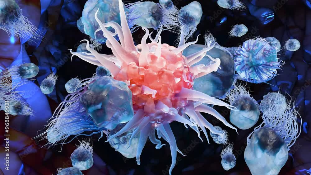 body immune response viral infection by releasing Cytokines, Cancer ...