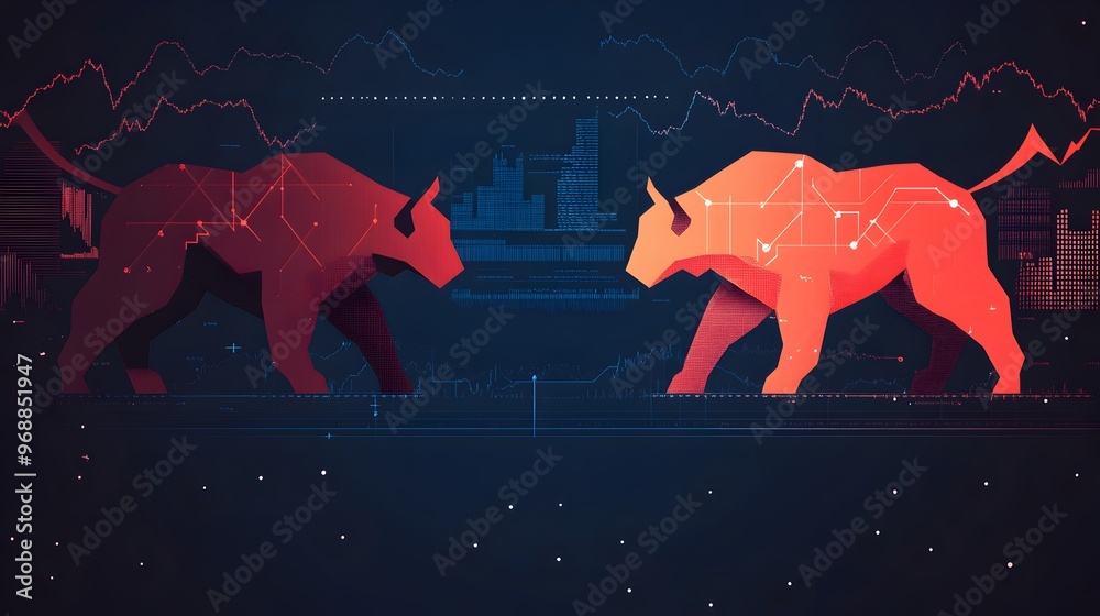 Detailed infographic depicting the confrontation and contrast between ...