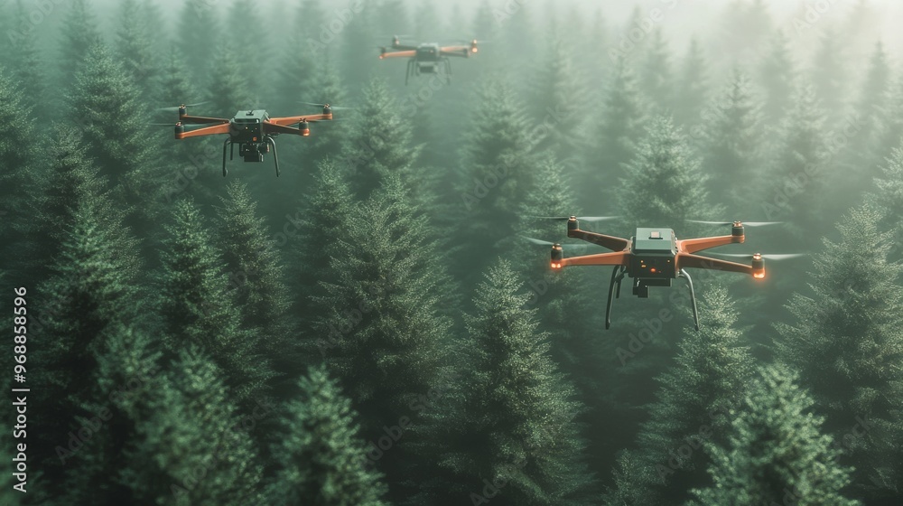 AI-enhanced drones monitoring forest health and detecting illegal ...