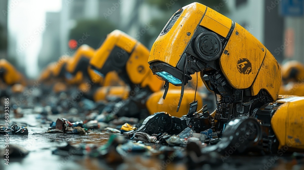 Autonomous AI-controlled waste disposal systems converting trash into ...