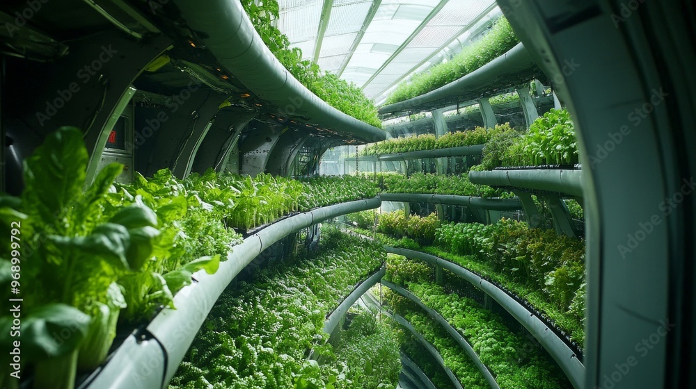 Futuristic AI-powered food production systems using vertical farming ...