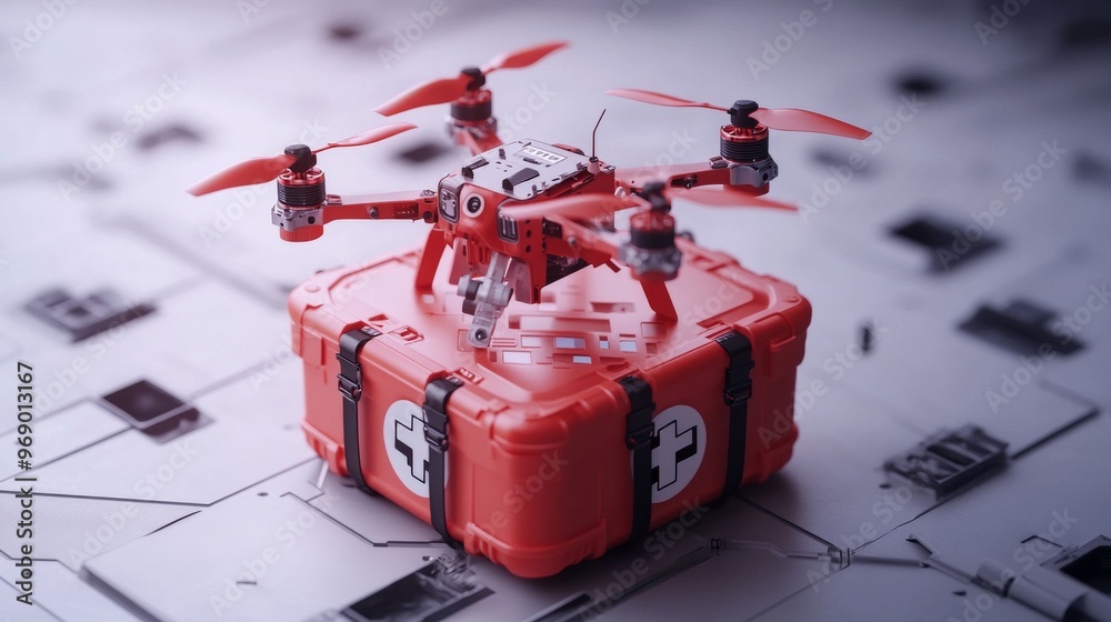 Autonomous AI-guided emergency drones delivering first aid kits: Drones ...