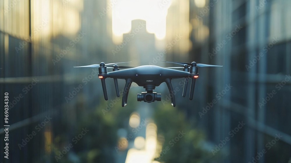Autonomous AI-guided security drones patrolling corporate campuses and ...
