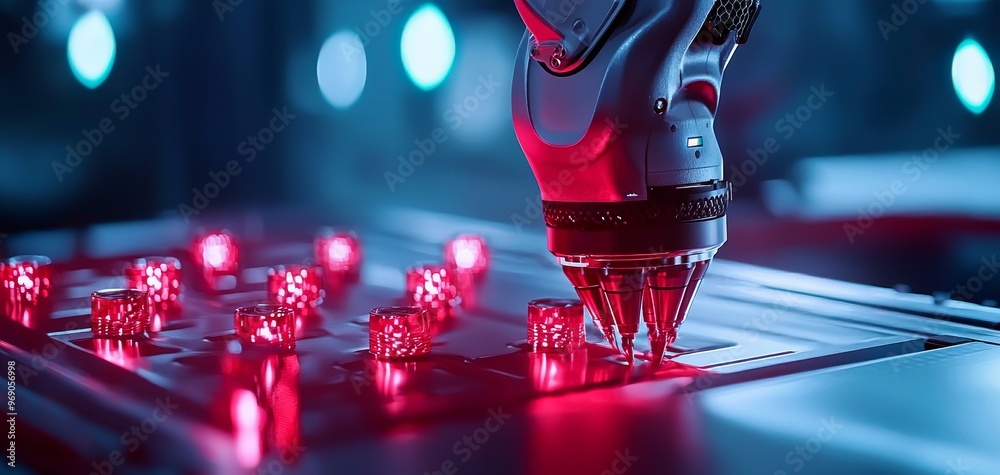 AI system performing a visual quality inspection on a production line ...