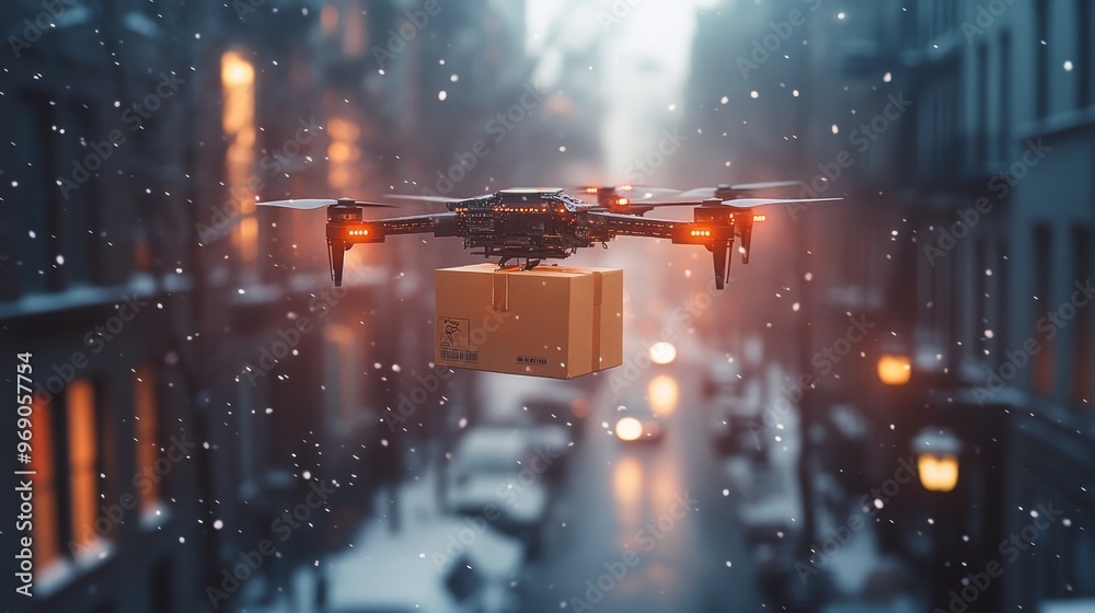 Autonomous AI-powered delivery drones using facial recognition for ...