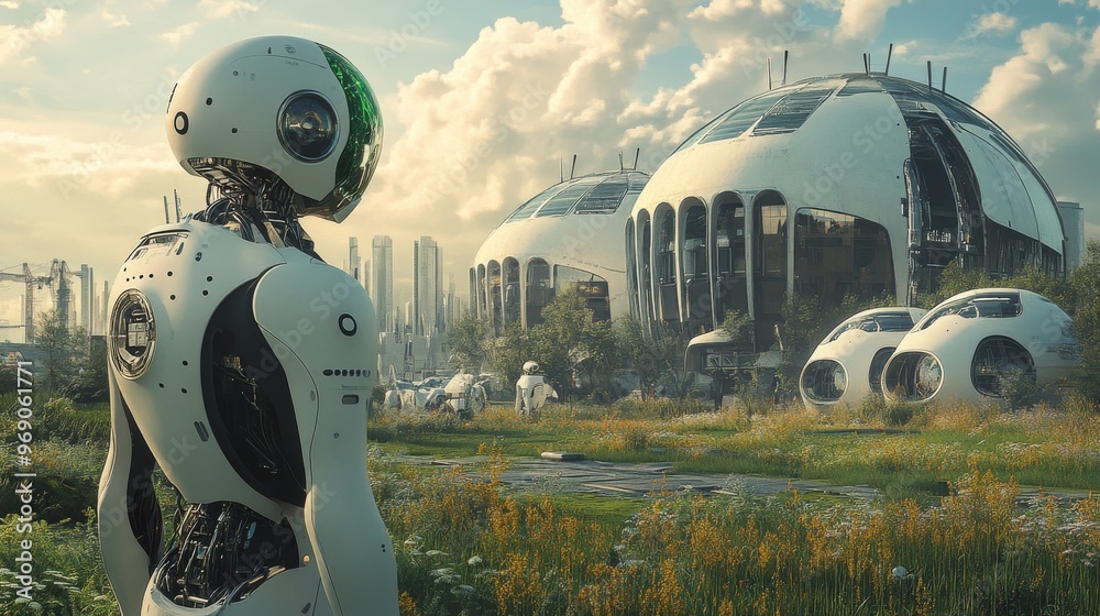 Futuristic AI-powered waste-to-energy systems: Robots converting waste ...